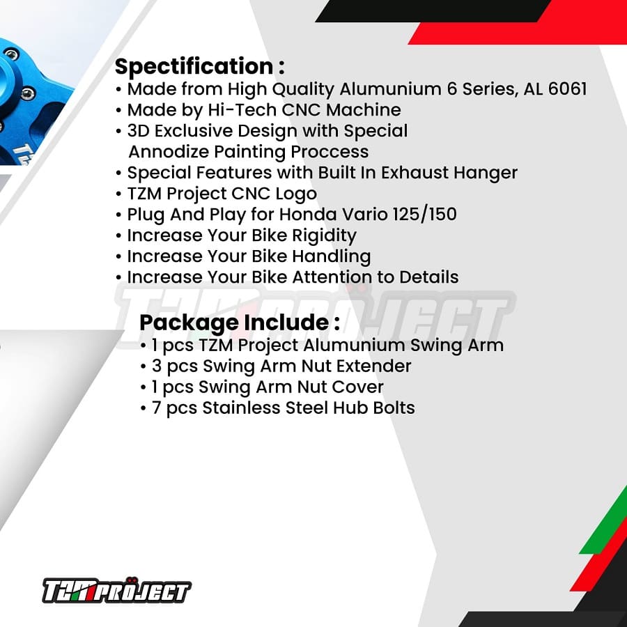 Gempar, TZM Project Super Swing Arm F-Looks & S-Looks Diperkenalkan ...