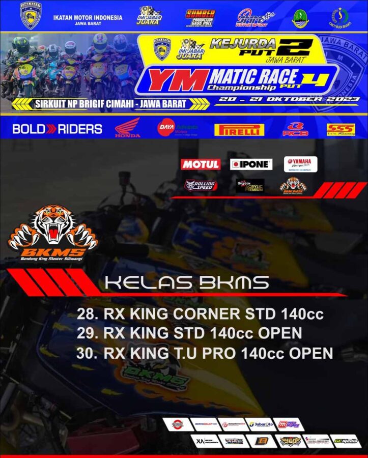 Siap Siap, BKMS Bandung Hadirkan 3 Unit Motor Di Pentas YM Matic Race & Kejurda Road Race Jabar ...