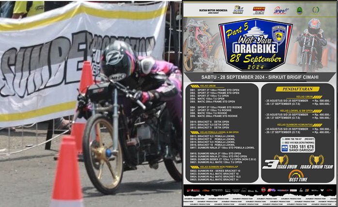 Sumber Production Lanjutkan Seri 5 West Java Drag Bike